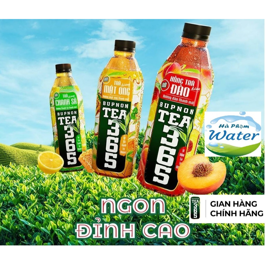[HOẢ TỐC] Trà BUPNON 365 hương Chanh/Đào/Mật Ông 500ml x 24 chai ...