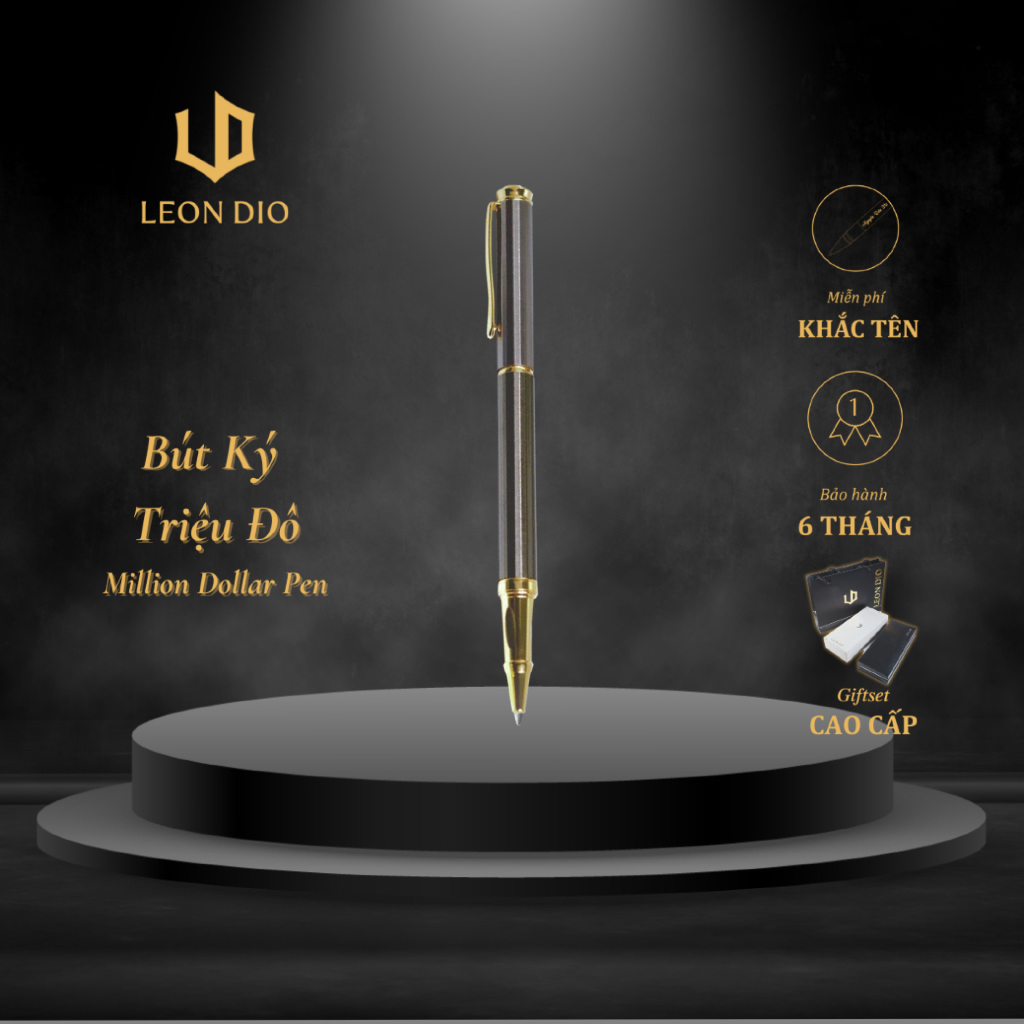Bút ký, bút khắc tên Leon Dio Primal Loyal, ngòi 0.5 mm, bút mực nước ...