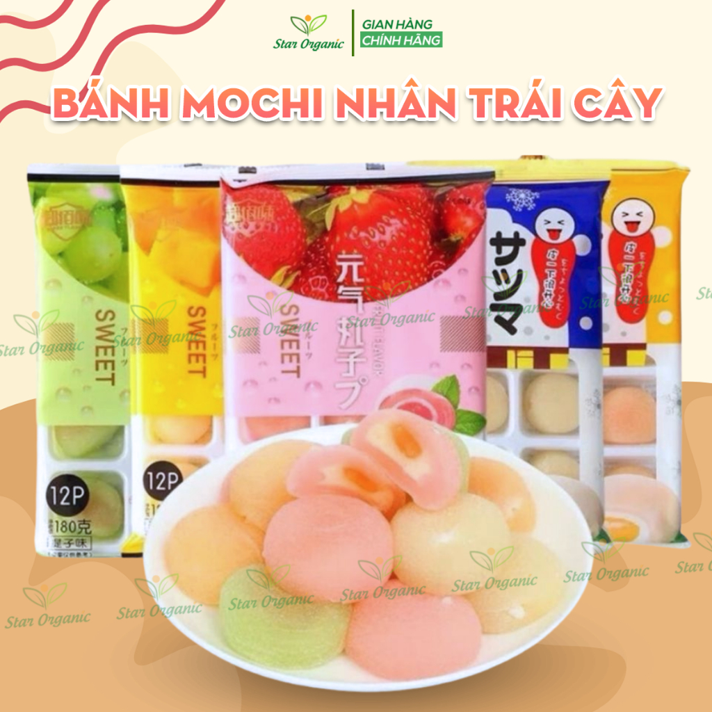 Bánh Mochi Dẻo Nhân Trái Cây Kem Lạnh Đài Loan | Shopee Việt Nam