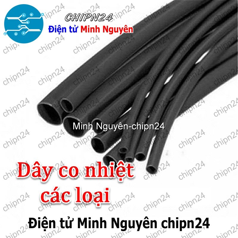 Dây co nhiệt ĐEN (1.5mm/2mm/3mm/4mm/5mm/6mm/8mm/10mm) - [Chọn Loại] | Shopee Việt Nam