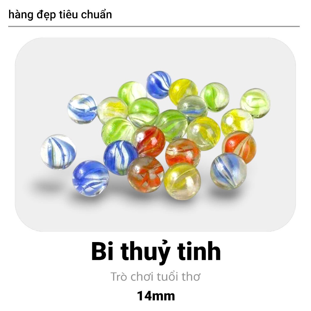 SET 100 VIÊN BI THUỶ TINH 14MM – BI VE TRUYỀN THỐNG | Shopee Việt Nam