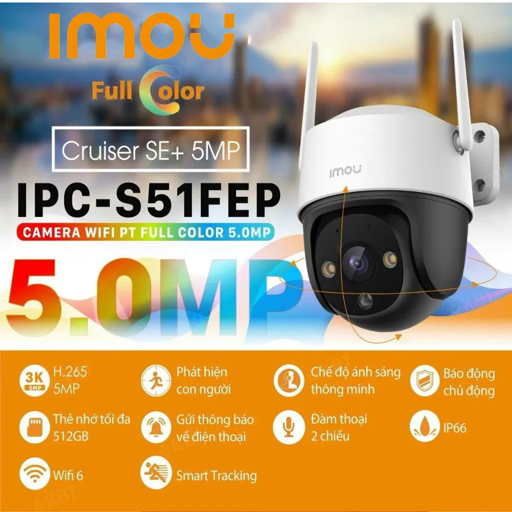 [Camera Wifi Imou] Camera Ngoài Trời 3MP 5MP F32FP S31FEP Có Màu Đêm ...