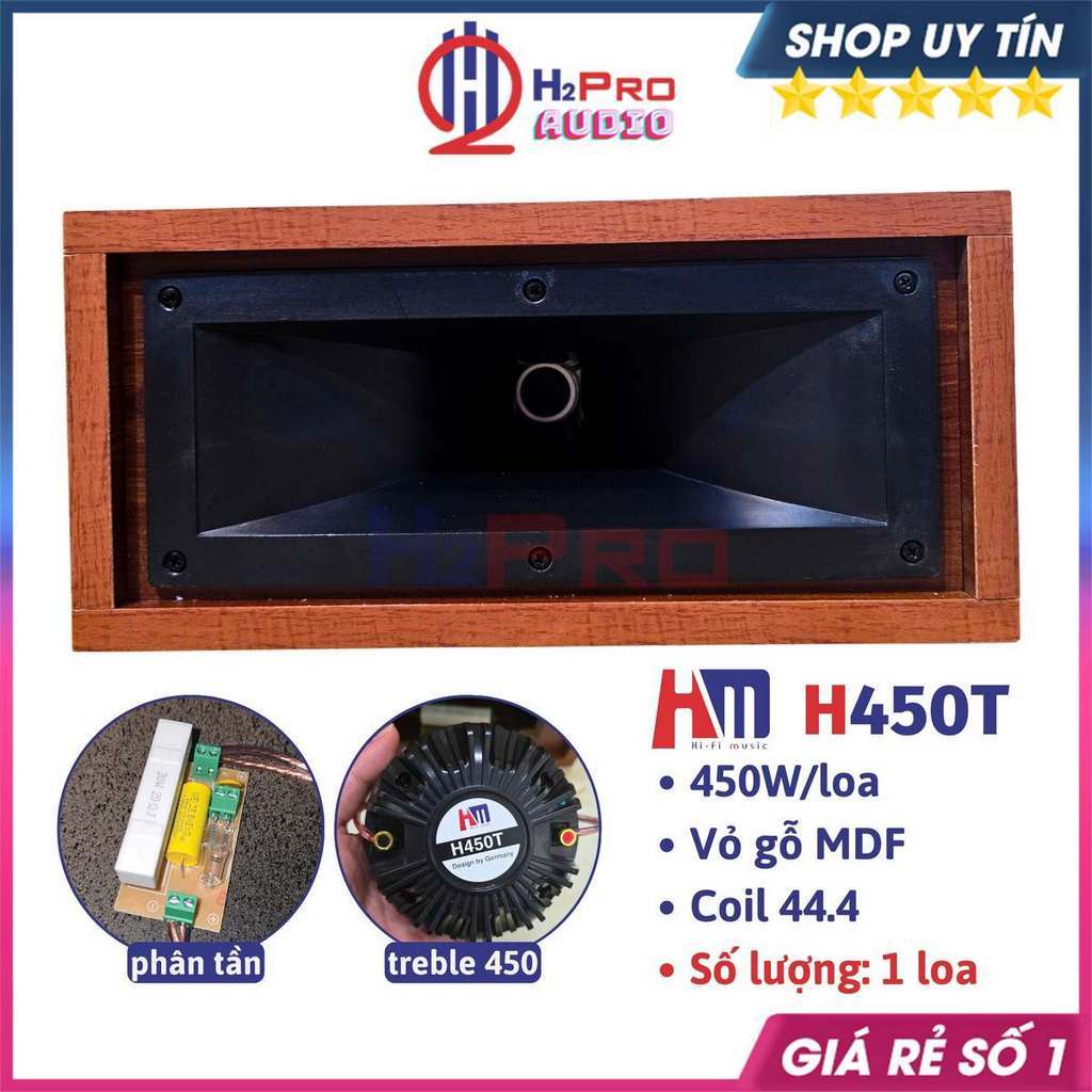 Loa Treble Kèn 250, 450 HM Thùng Gỗ 450W (Giá 1 Cái) Có Phân Tần, Loa Siêu Tép Rời HM H250T ...