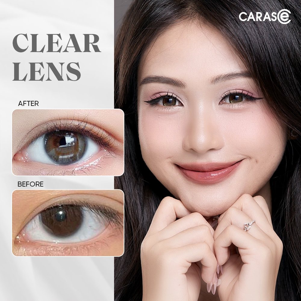 Kính áp tròng khoá ẩm 8H 3 Tháng Trong Suốt CARASE, lens CLEAR (1 bên mắt) | Shopee Việt Nam