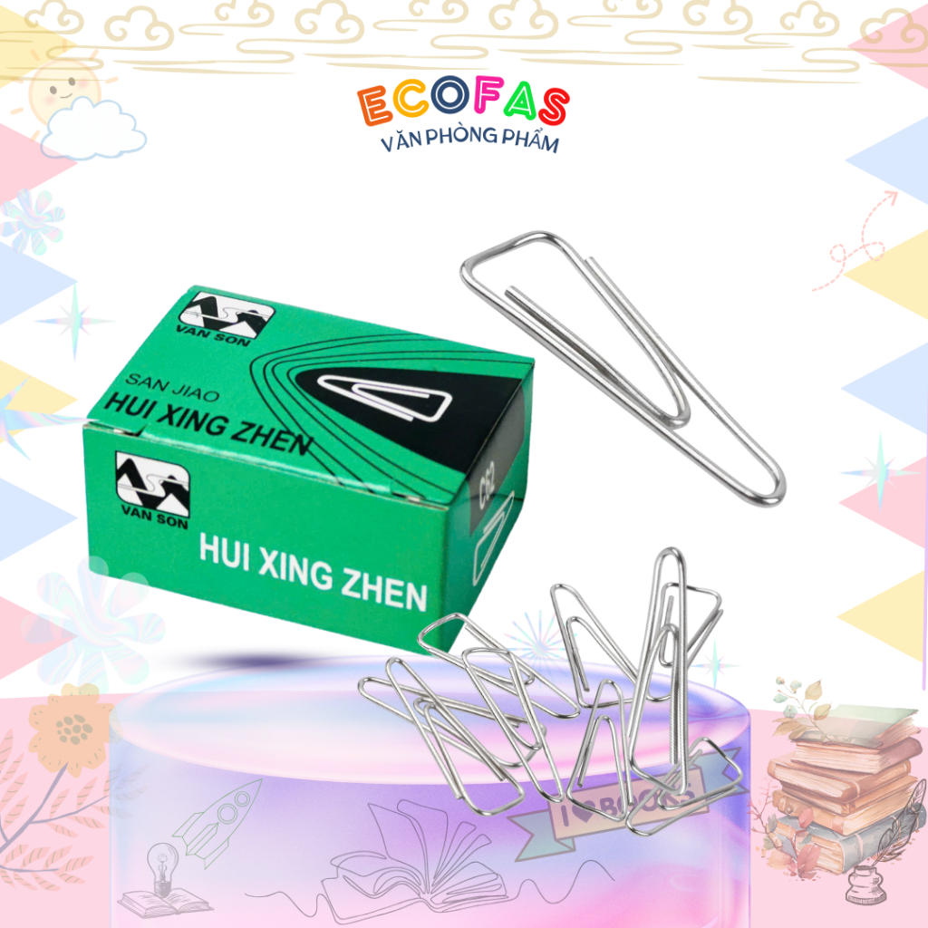 Ghim cài giấy tài liệu C62/ ghim tam giác dùng để kẹp tài liệu trong ...