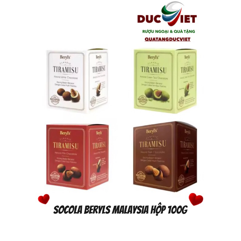 Socola Beryl’s Malaysia hộp 100Gram/ Hộp 65Gram | Shopee Việt Nam