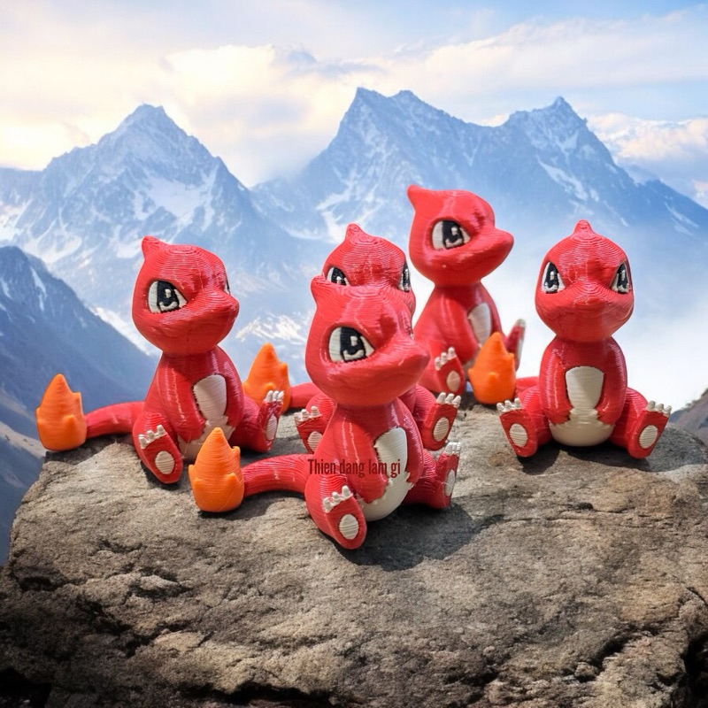 Charmeleon Pokemon | in 3D Đồ chơi Móc Khoá | Toy P18 | Thiện đang làm ...