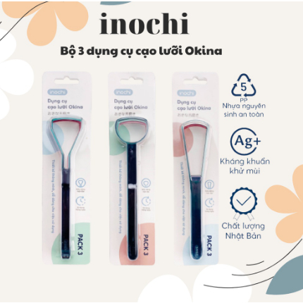Combo 3 cạo lưỡi nhựa dụng cụ nạo lưỡi bàn chải vệ sinh lưỡi cao cấp ...