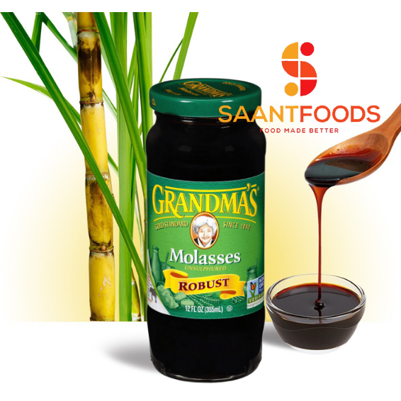 Mật mía Robust Green (đậm đặc) Molasses Grandma's - Hủ 355ml | Shopee ...