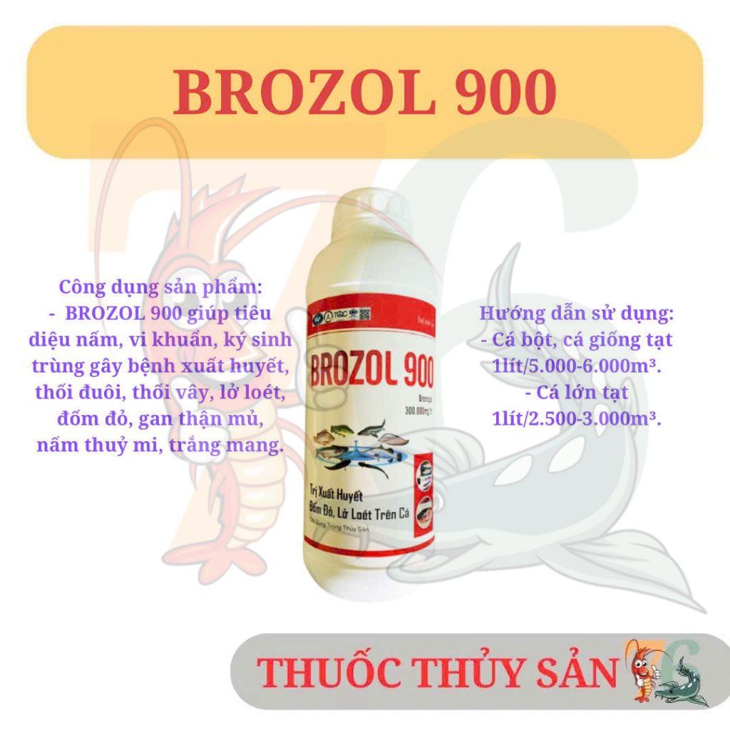 BROZOL 900 - Sản phẩm chuyên dùng cho Cá. Thủy sản 76 | Shopee Việt Nam