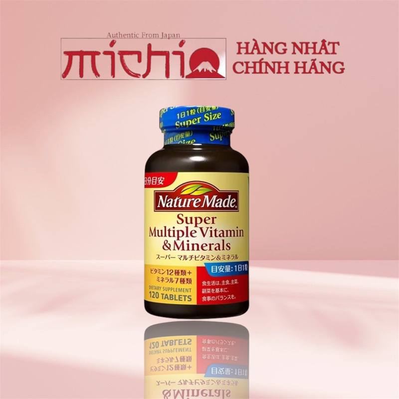 Viên uống bổ sung vitamin tổng hợp và khoáng chất Nature Made 120 viên ...