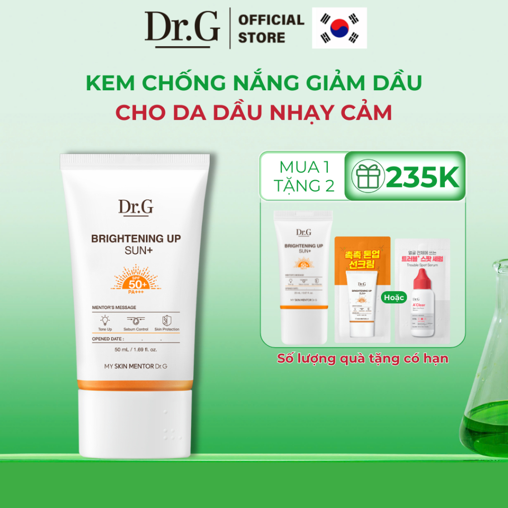 Kem Chống Nắng Dr.G Dưỡng Sáng Da Brightening Up Sun SPF50+ PA+++ 50ml (store) | Shopee Việt Nam
