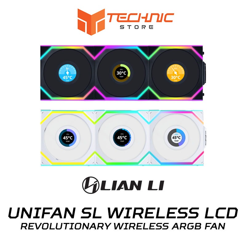 Bộ quạt tản nhiệt Lian Li UNIFAN SL WIRELESS LCD 120 | Shopee Việt Nam