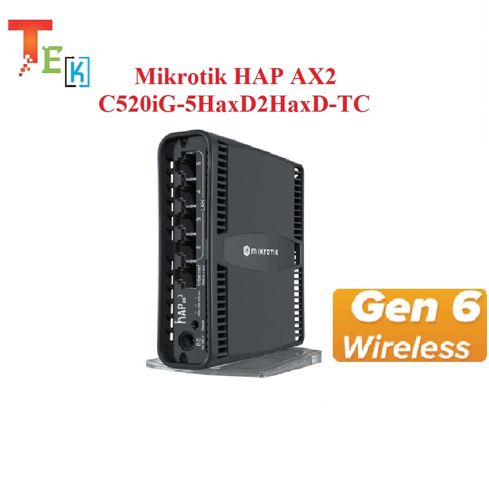 Mikrotik hAP ax2 ( C52iG-5HaxD2HaxD-TC ) WIFI 6 AX - Router cân bằng ...