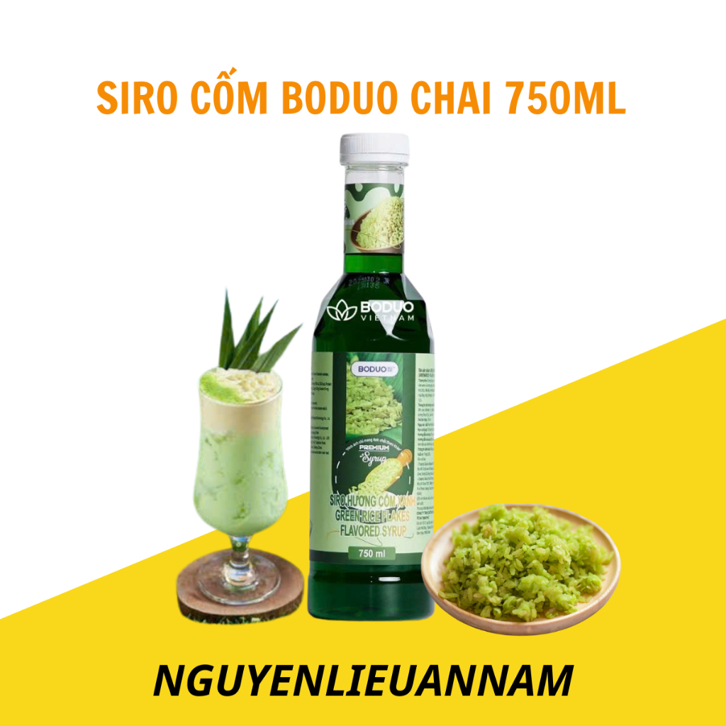 [PREMIUM] SIRO CỐM NON BODUO chai 750ml hương vị thơm ngon, đậm đà, pha ...