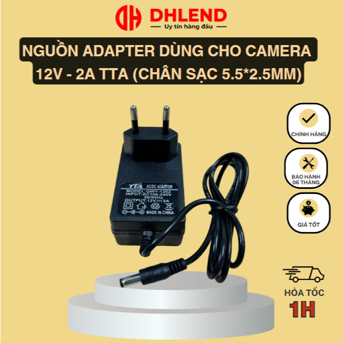 Nguồn Adapter dùng cho camera 12V - 2A TTA | Shopee Việt Nam