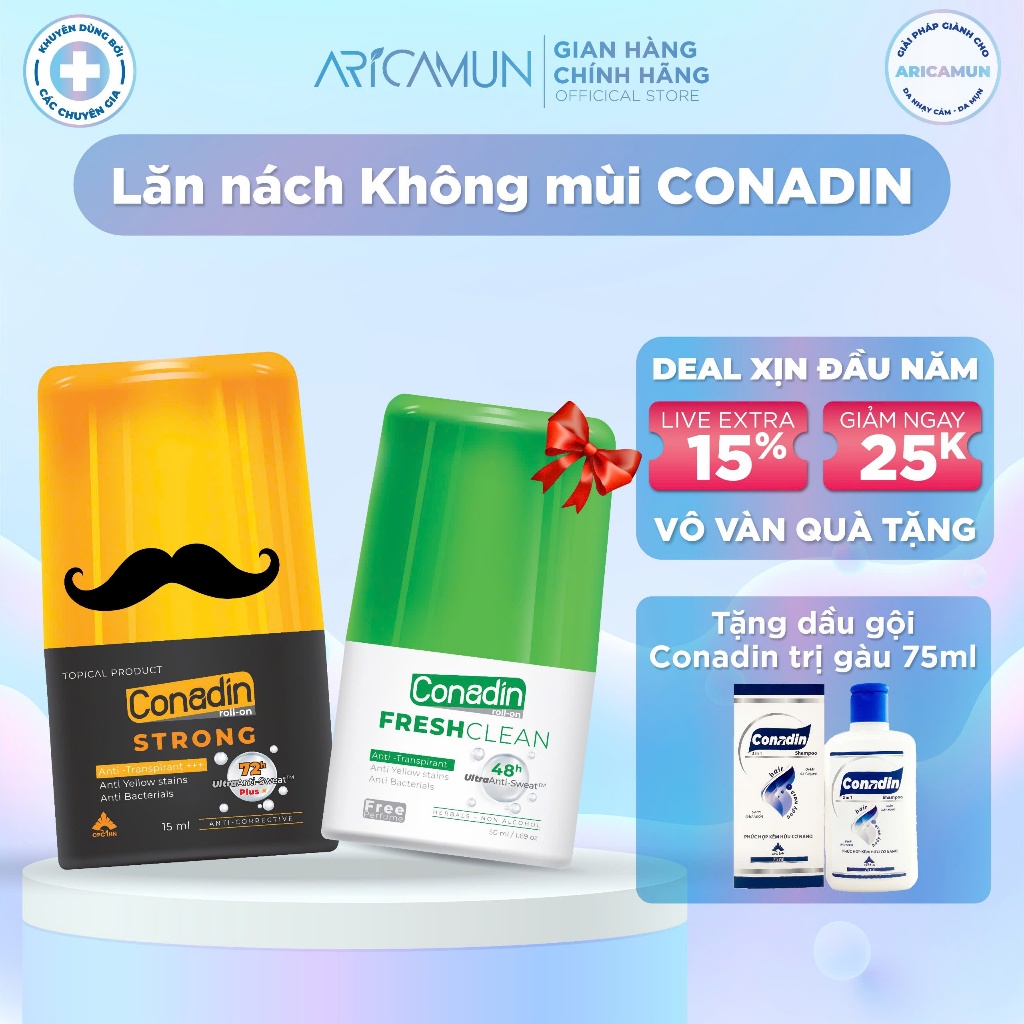 Lăn nách Conadin Khử Mùi, Ngăn tiết mồ hôi Cho Nam Nữ - Không Mùi Hương ...
