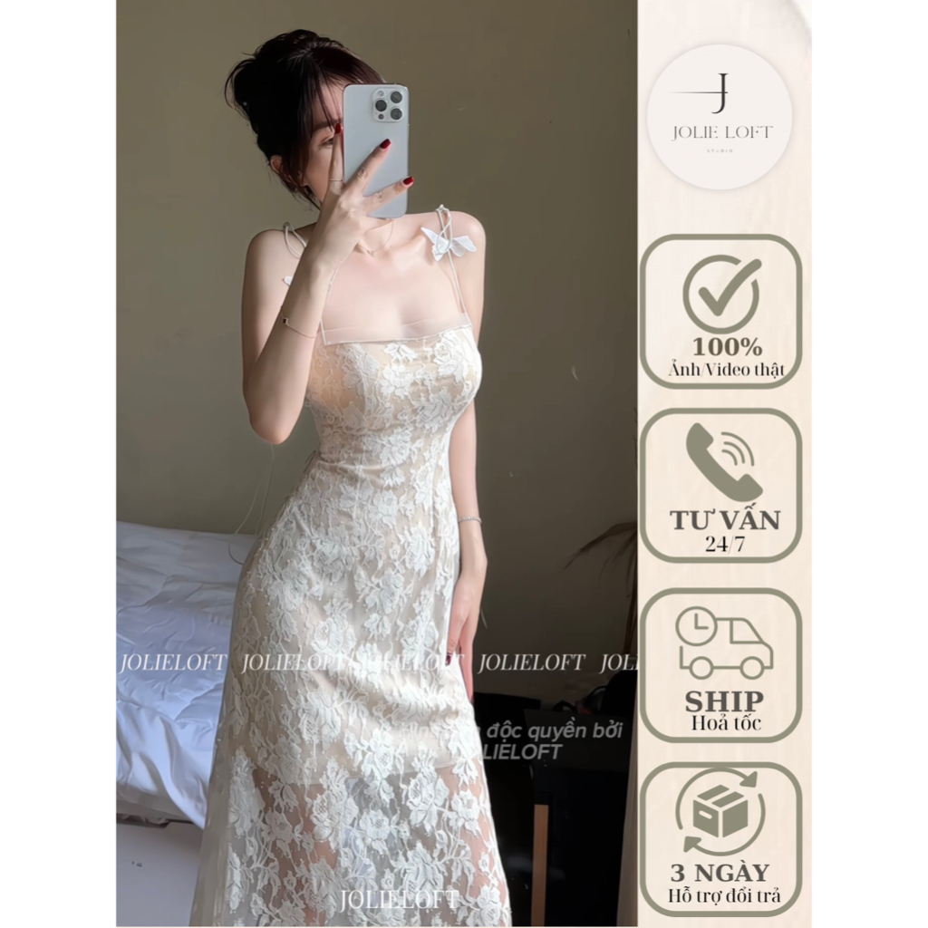 Váy nữ dự tiệc du lịch thiết kế Morela Dress JOLIE LOFT, đầm dáng dài ...