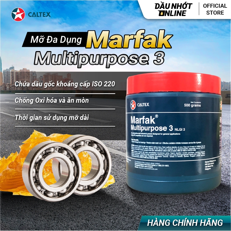 [Hàng nhập khẩu] Mỡ bò bôi trơn đa năng - Caltex Marfak Multipurpose NLGI 3 (500gr) | Shopee ...