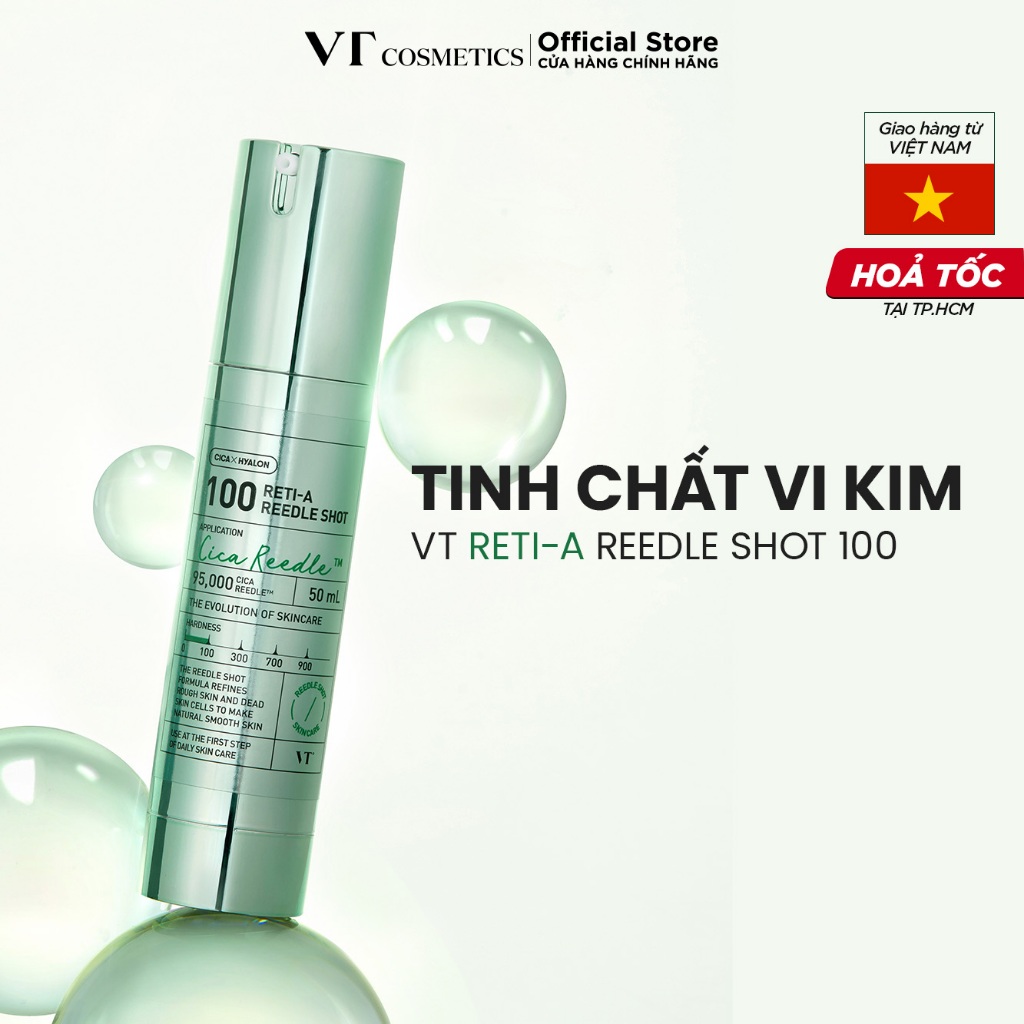 [VT Cosmetics] Tinh chất vi kim VT RETI-A REEDLE SHOT 100 - giúp cải ...