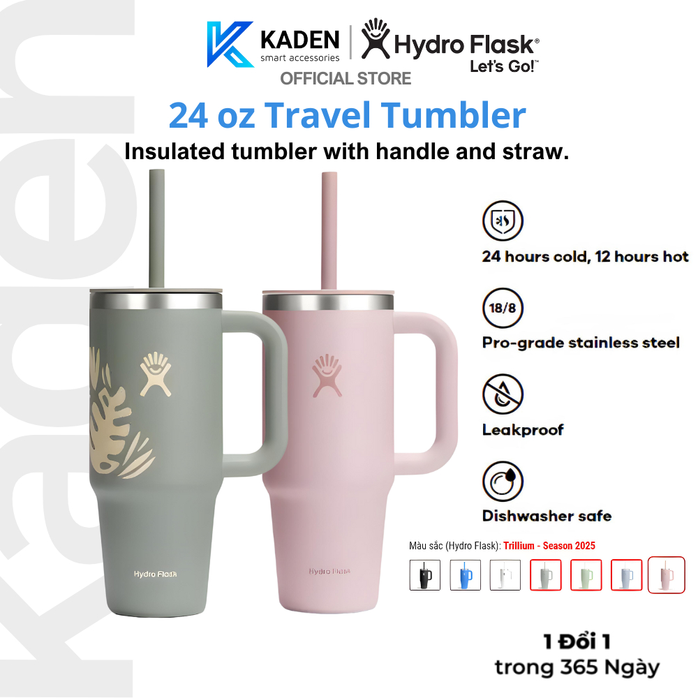 Ly Giữ Nhiệt Hydro Flask All Around Travel Tumbler 24 Oz 710 Ml – TT24PSC-Hàng Chính Hãng ...