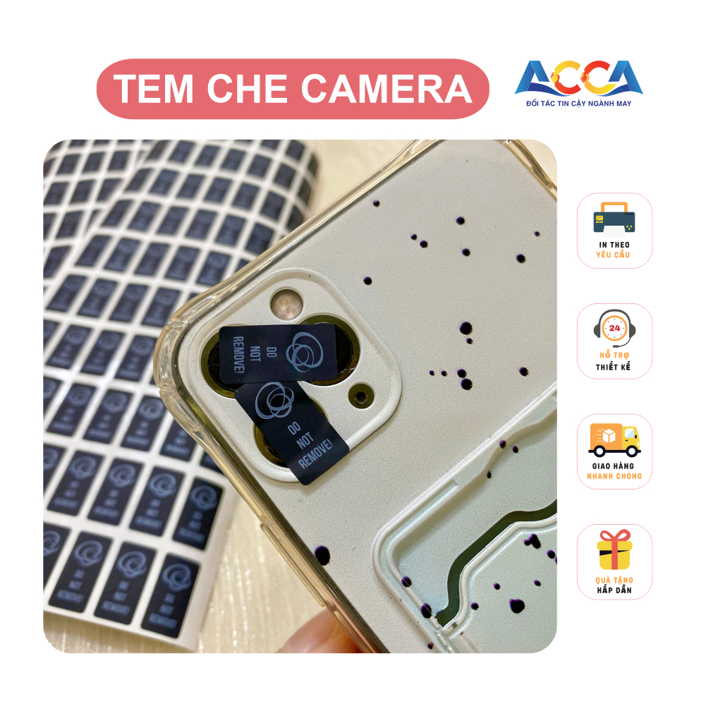 Tem Void dán che camera, Sticker no camera, không bám keo khi lột ...