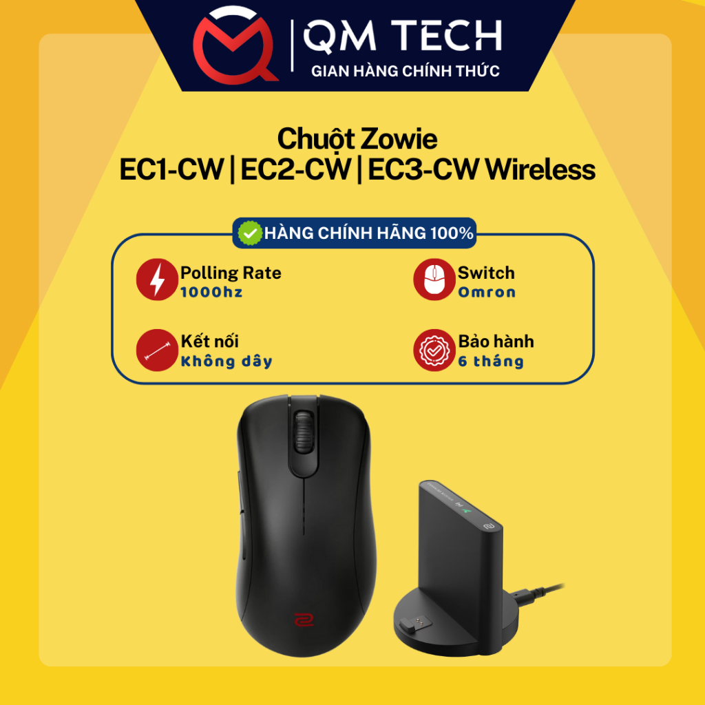 Chuột Gaming Zowie EC1 / EC2 / EC3-CW / EC2C-DW Wireless - QMTECH STORE ...