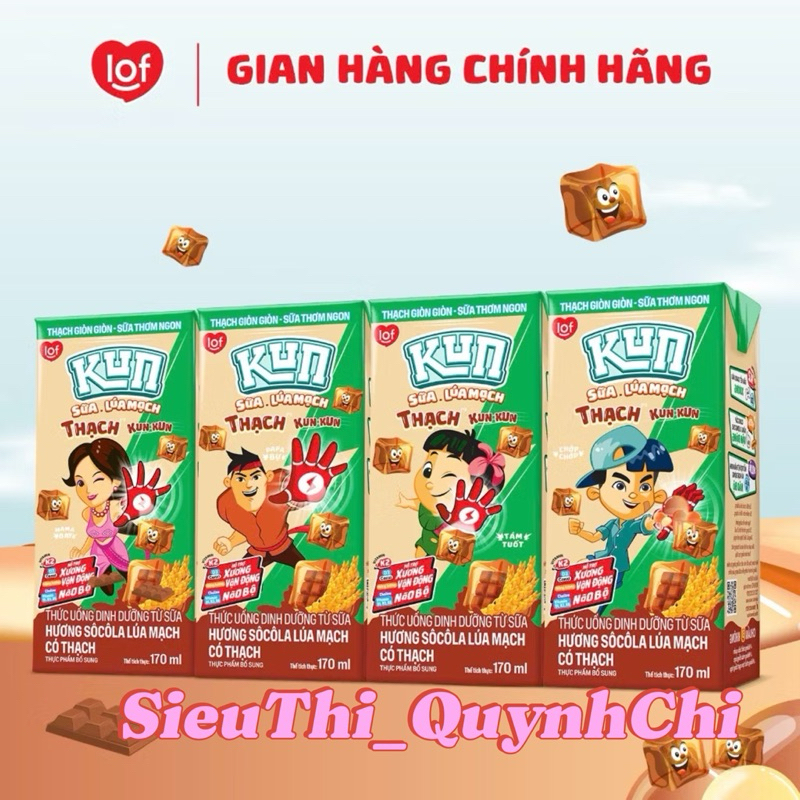 Kun Sôcôla lúa mạch có Thạch thùng 48 hộp { lốc 4H} | Shopee Việt Nam
