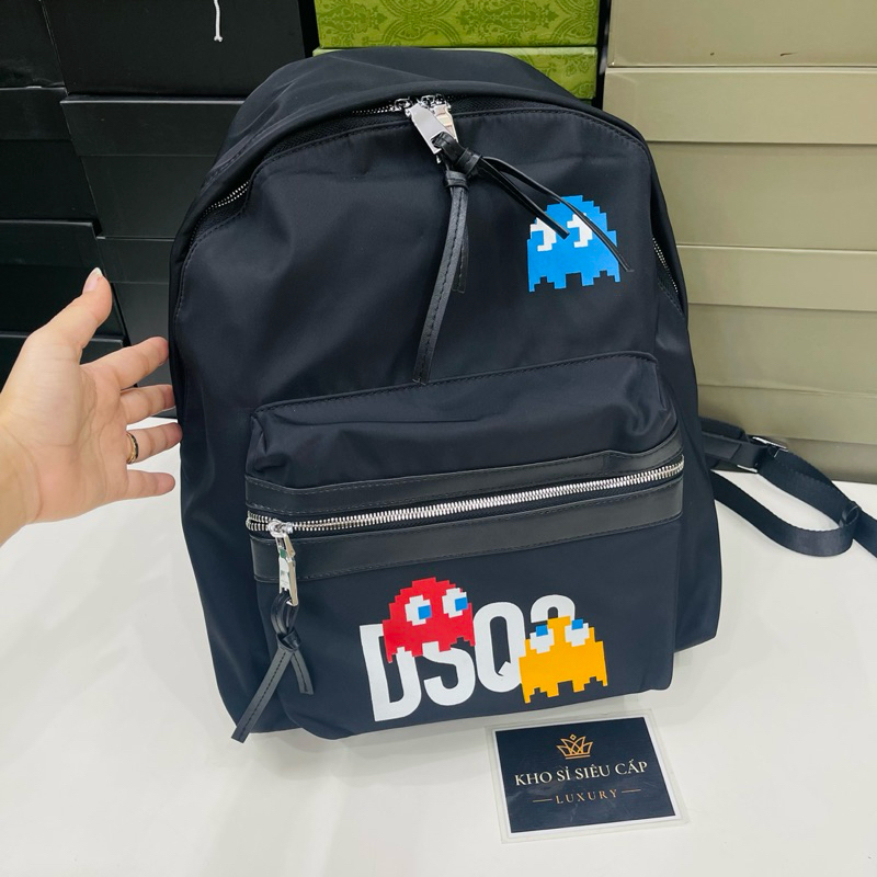 [💥 HOT ITEM] - Balo D/s//q Phối S/l//p- Backpack Đen Hoạ Tiết Hoạt Hình ...