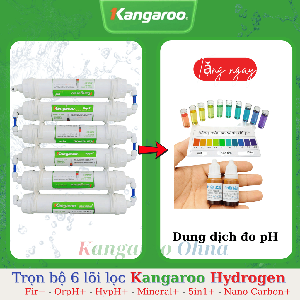 Combo 6 Lõi Chức Năng Kangaroo Hydrogen Model KG10A4VTU, KG100HK, KG10A5, KG10A17 KG100HI ...