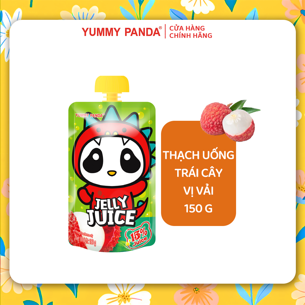 Thạch uống trái cây YUMMY PANDA vị Vải 150g | Shopee Việt Nam