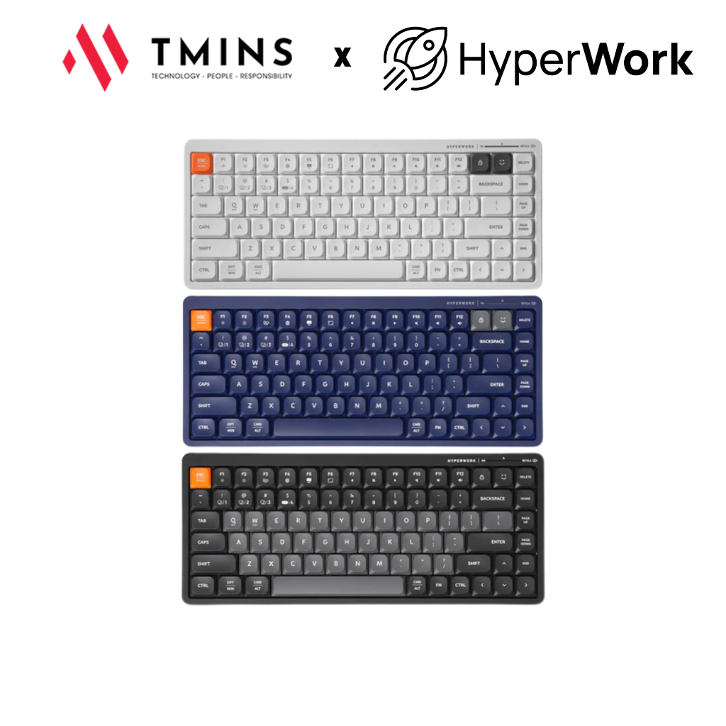 Bàn phím không dây HyperWork SilentKey Mini | TS01M | Shopee Việt Nam
