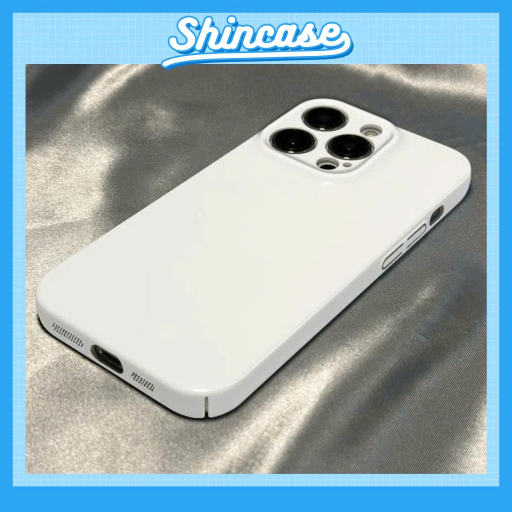 Ốp Lưng iPhone TPU Trắng Bóng Mịn Cao Cấp Chống Sốc, Bảo Vệ Camera - iP ...