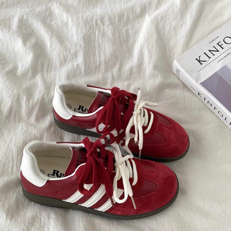 Giày Thể Thao, Giày Sneaker Nữ Basic Màu Đỏ Hot Trend | Shopee Việt Nam