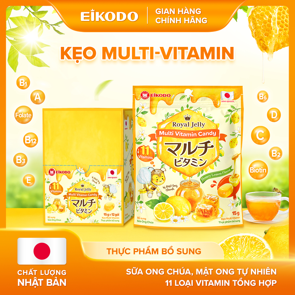 TPBS Kẹo MultiVitamin - Sữa ong chúa, mật ong, 11 vitamin, 15g/gói ...
