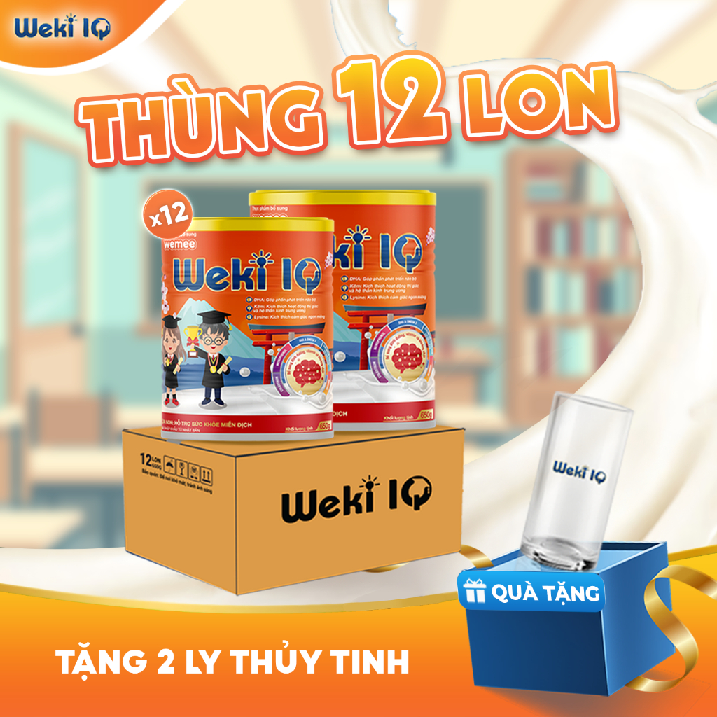 Thùng 12 Lon Weki IQ - bổ dung sinh dưỡng giúp phát triển toàn diện ...