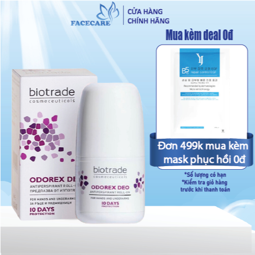 Lăn Khử Mùi Biotrade Odorex Deo Antiperspirant Roll On 20ml | Shopee ...