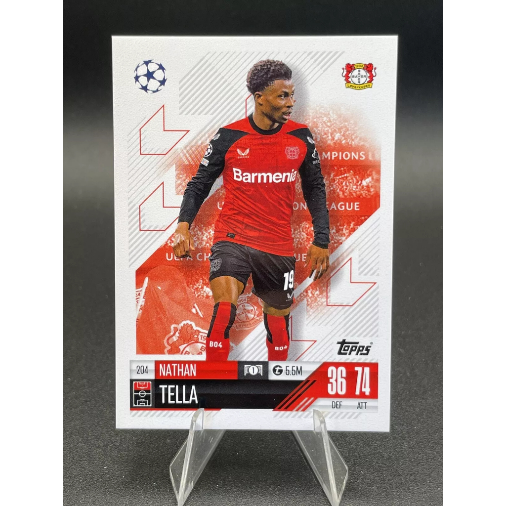 Thẻ Nathan Tella Topps Match Attax 2024/2025 (Bayer Leverkusen) 24/25 ...