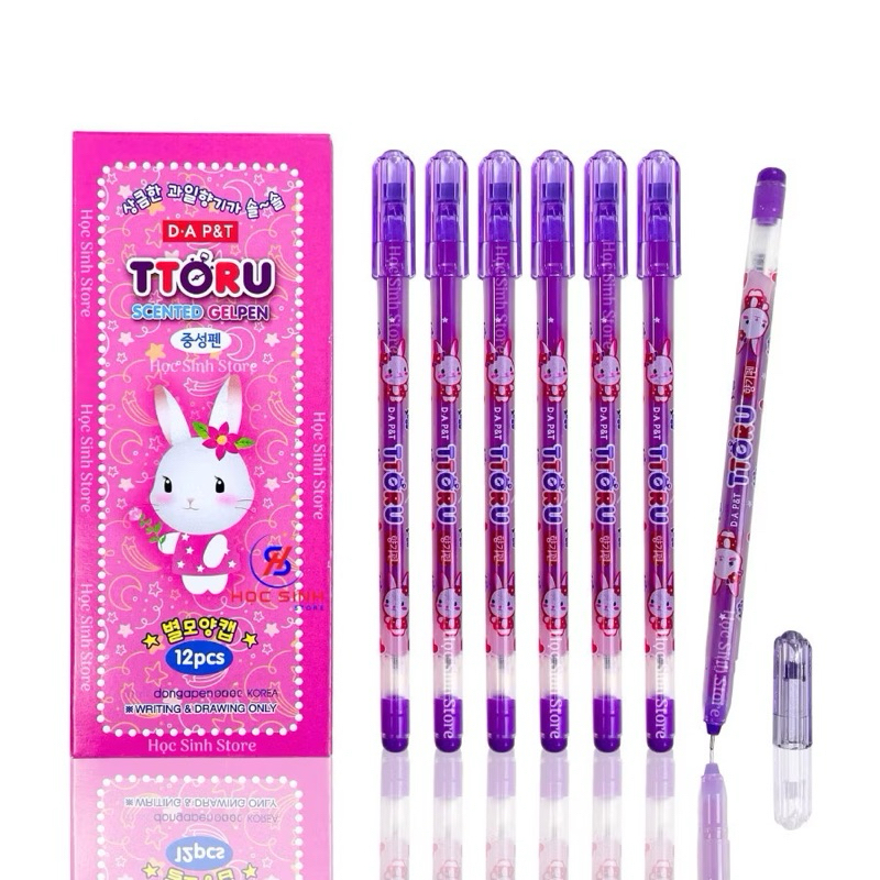 [TTORU] HỘP 12 cây - Bút Viết Mực Nho Thơm Bíc Nước TToru Đông A DA P&T ...