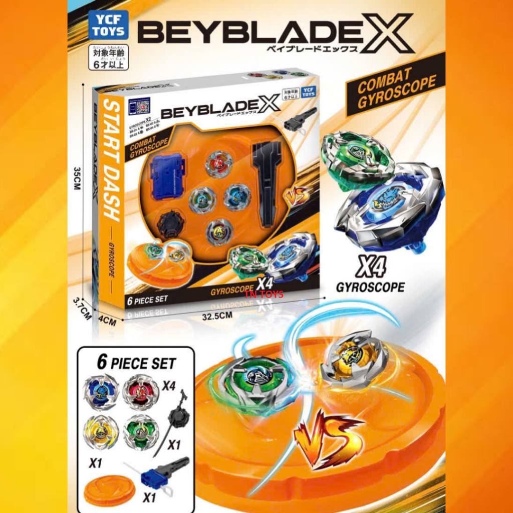 Bộ Đồ Chơi 4 Con Quay Beyblade X - Beyblade Burst Black Kèm 2 Laucher ...
