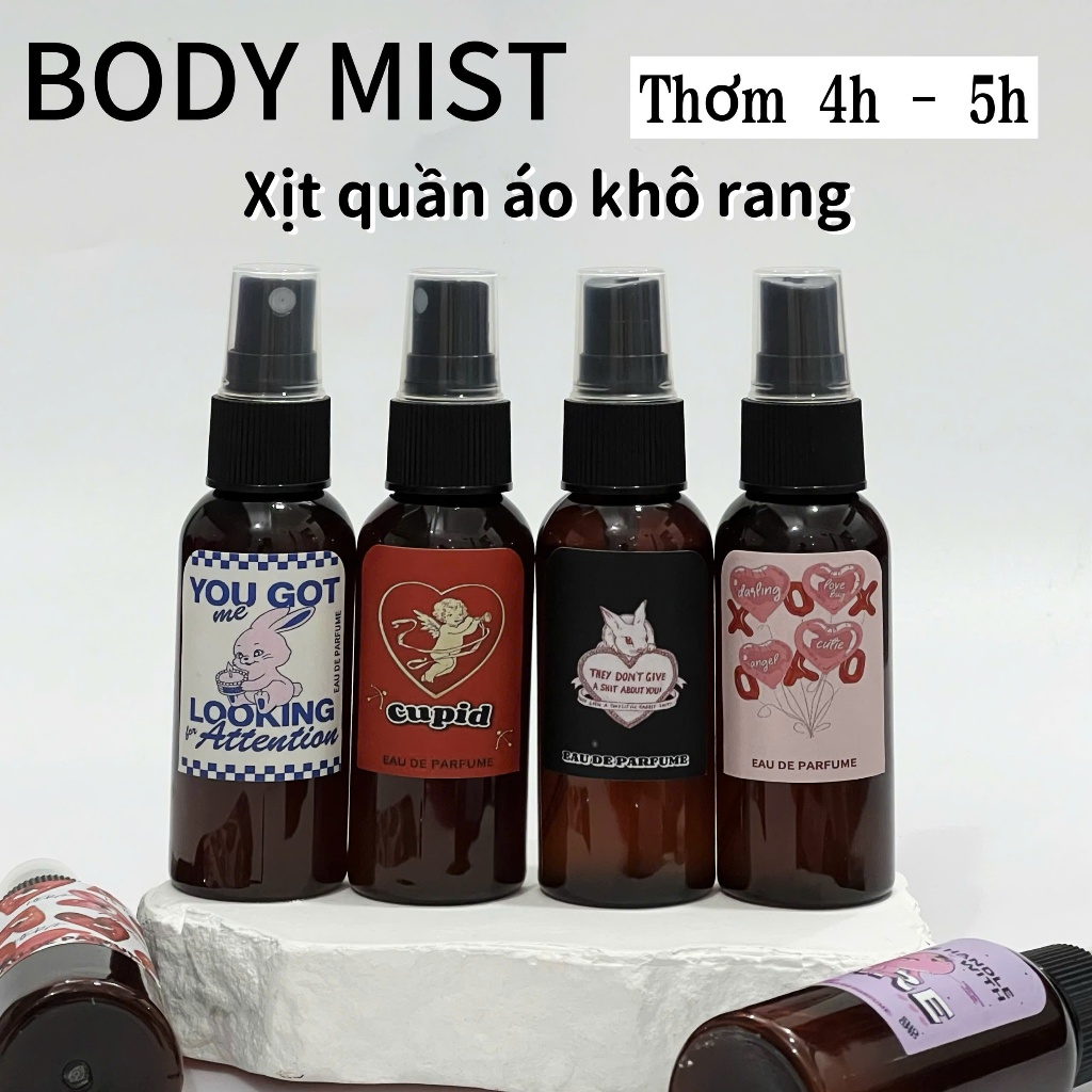 [ MUA 5 CHAI TẶNG CHAI CÙNG LOẠI ĐƯỢC LỰA MÙI ] BODY MIST 60ML TR ...