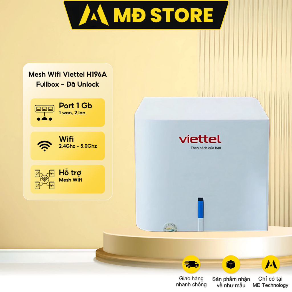 Bộ Phát Wifi Home Wifi Mesh Viettel ZTE H196A Đã Unlock Hàng Qua Sử ...