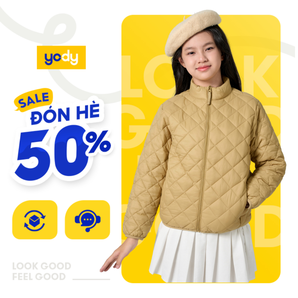 [SALE 20-30%] Áo Phao Kid Trần Trám Siêu Ấm YODY mềm mại, bóng mịn ...