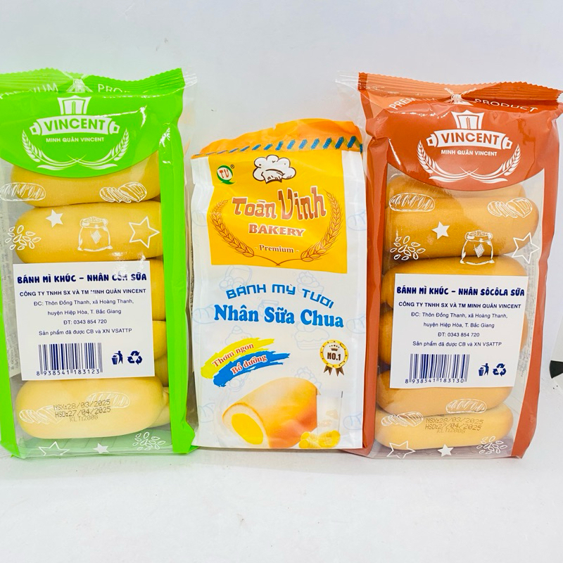Bánh Mỳ Tươi Toàn Vinh Vincent Minh Quân 200g( Gói 10 chiếc) | Shopee ...