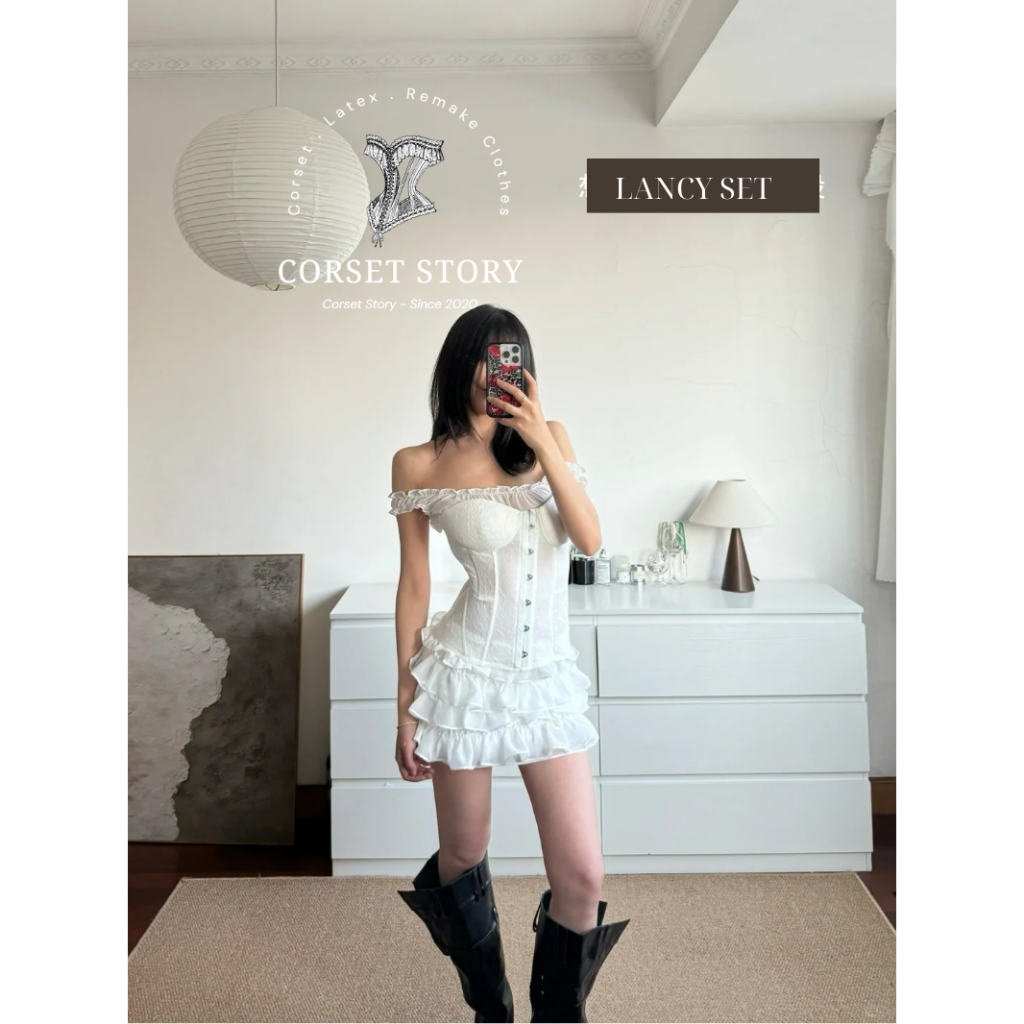 CORSET STORY- set Lancy 3 món kèm cánh thiên thần cho cô nàng sexy slay ...