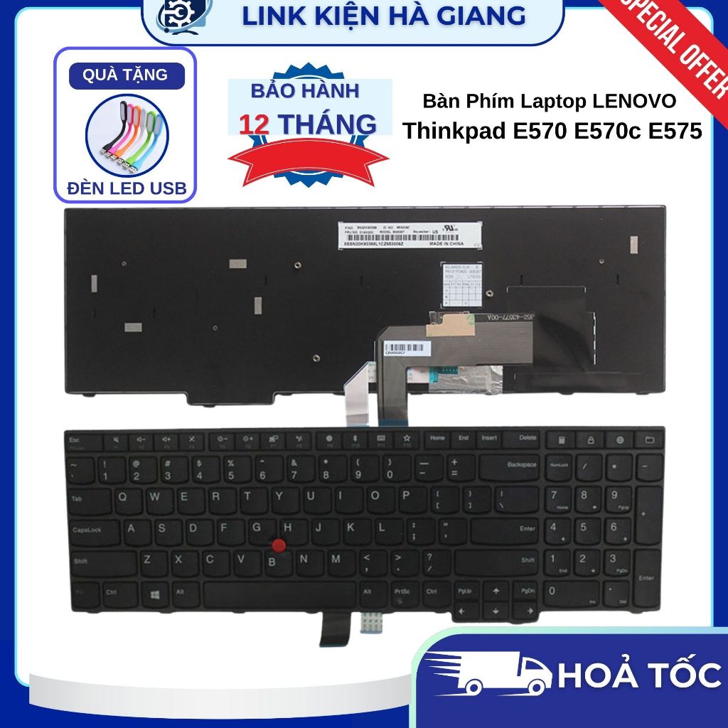 Bàn Phím Laptop LENOVO Thinkpad E570 E570c E575 - Bàn Phím Zin Mới Bảo Hành 6 Tháng Lỗi 1 đổi 1 ...