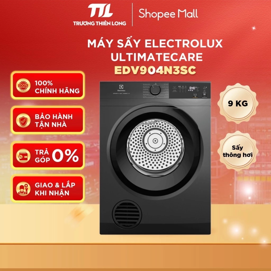 EDV904N3SC - Máy Sấy Quần Áo Thông Hơi Electrolux 9 Kg [FREESHIP HCM ...