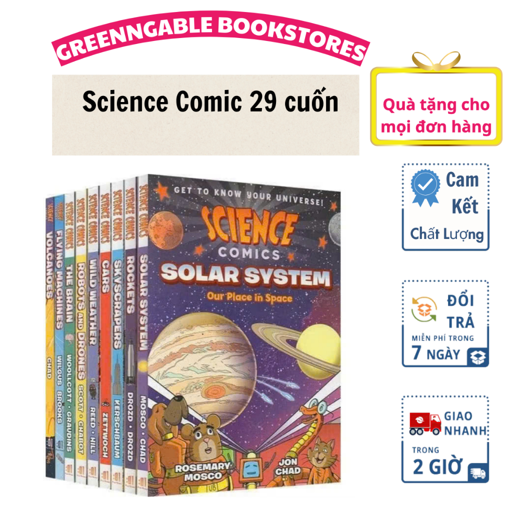Truyện tranh tiếng anh - Science Comics Series 30 quyển nhập màu ...