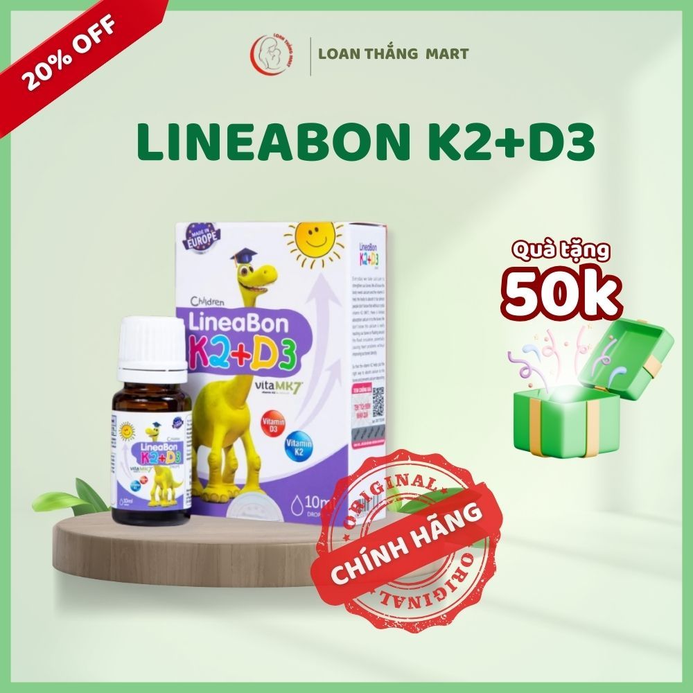 [HÀNG CÔNG TY] Dung dịch LineaBon K2+D3 ErgoPharm hỗ trợ bổ sung Canxi, Vitamin cho trẻ từ 0-12 ...