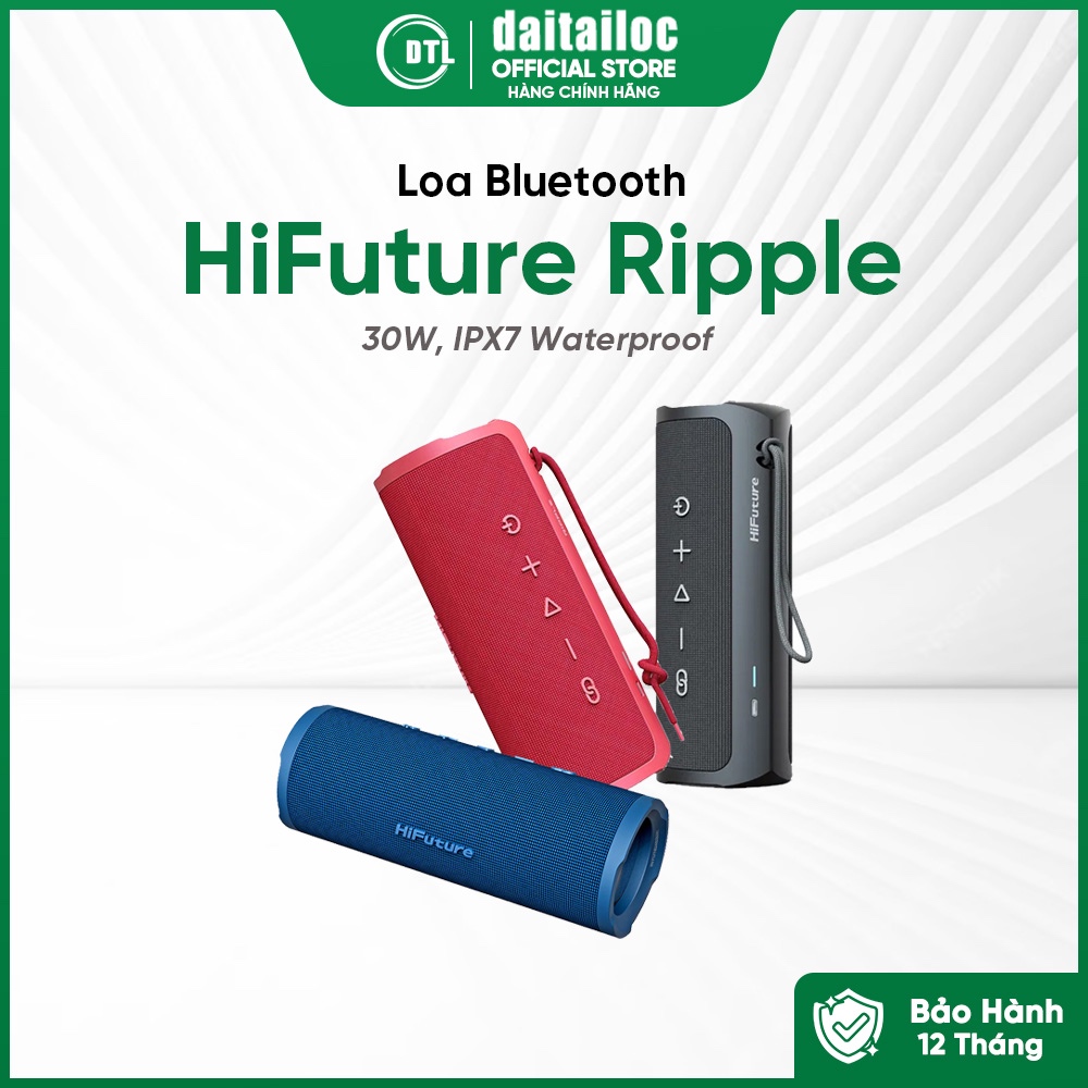 Loa Bluetooth HiFuture Ripple (30W, Nhỏ Gọn, Di Động, Chống Nước IPX7 ...